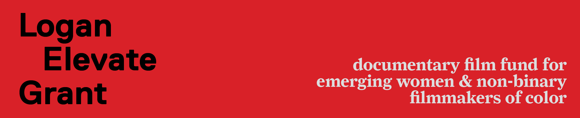 Logan Elevate Grant | International Documentary Association
